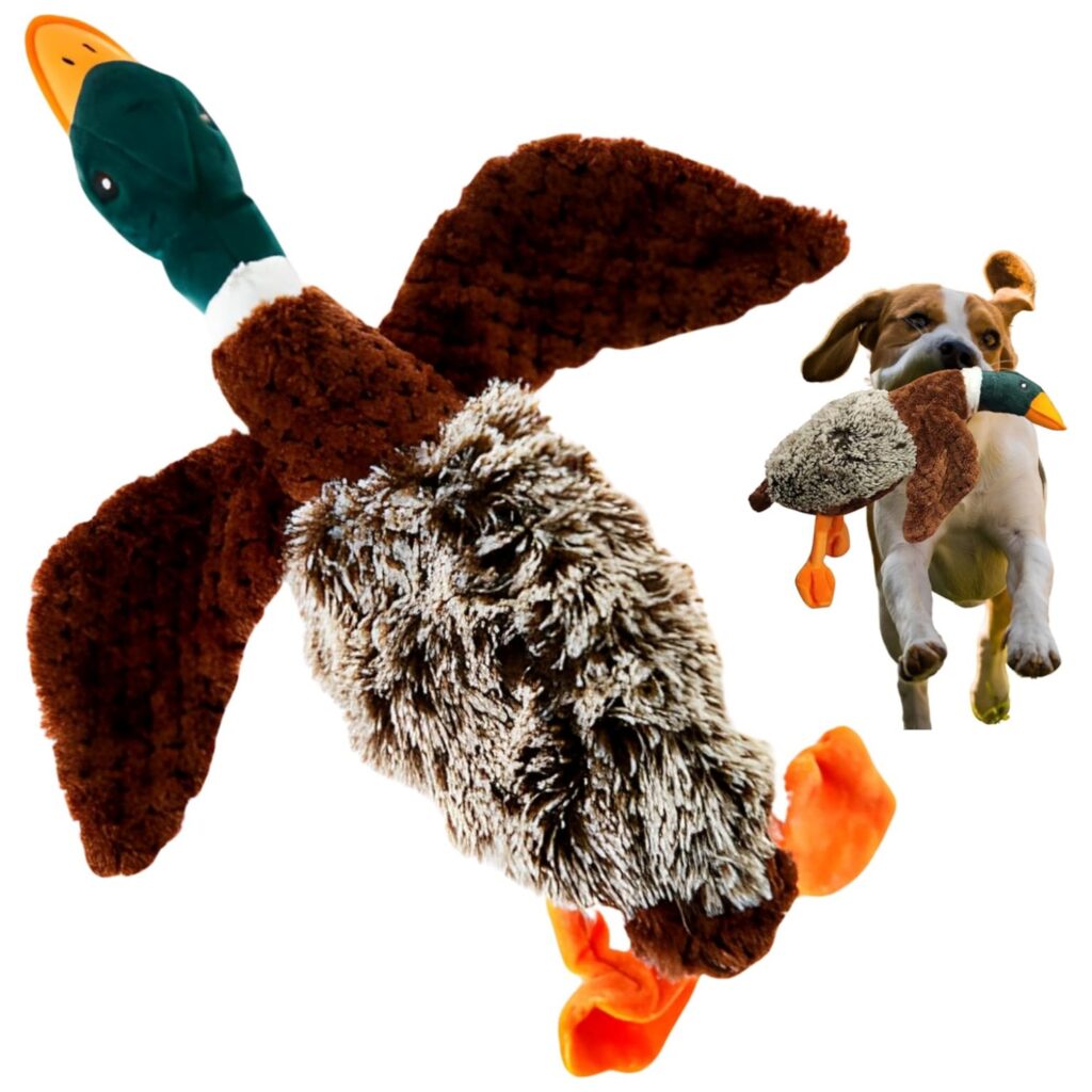 Peluche Pato Chirriante para Perros 33x27 Cm - Dr Mascota