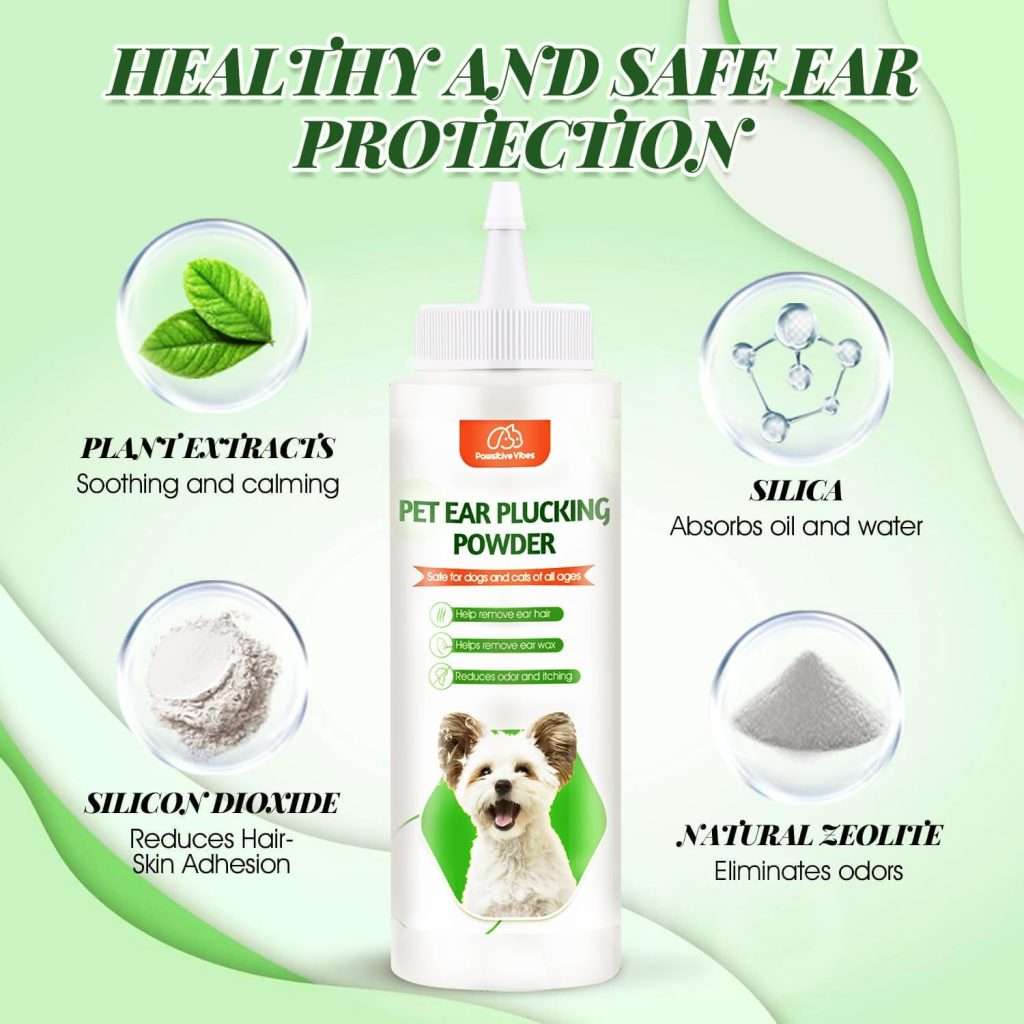 Kit Veterinario 3 Piezas Depilacion Orejas Perros Polvo Pinzas y ...