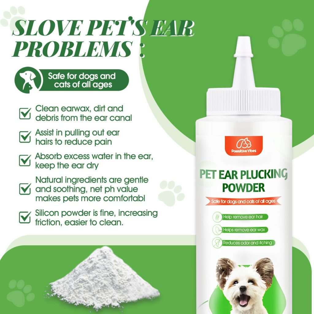 Kit Veterinario 3 Piezas Depilacion Orejas Perros Polvo Pinzas y ...